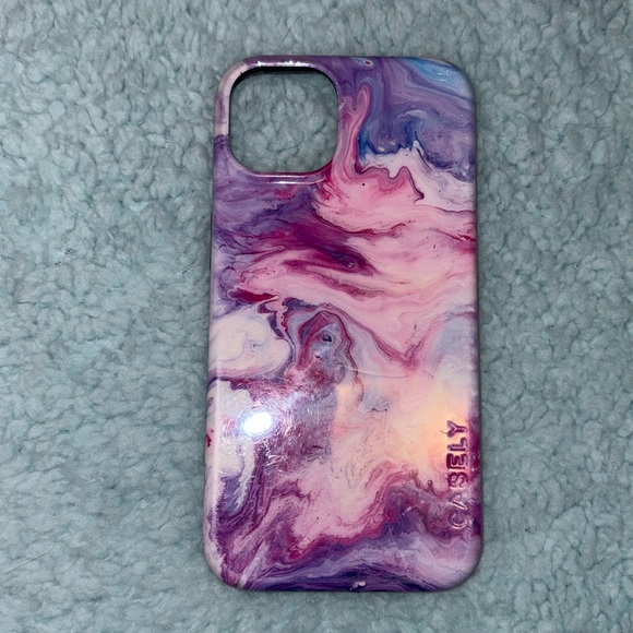 Cell Phones & Accessories | Casely Purplepink Marble Iphone 13 Case ...